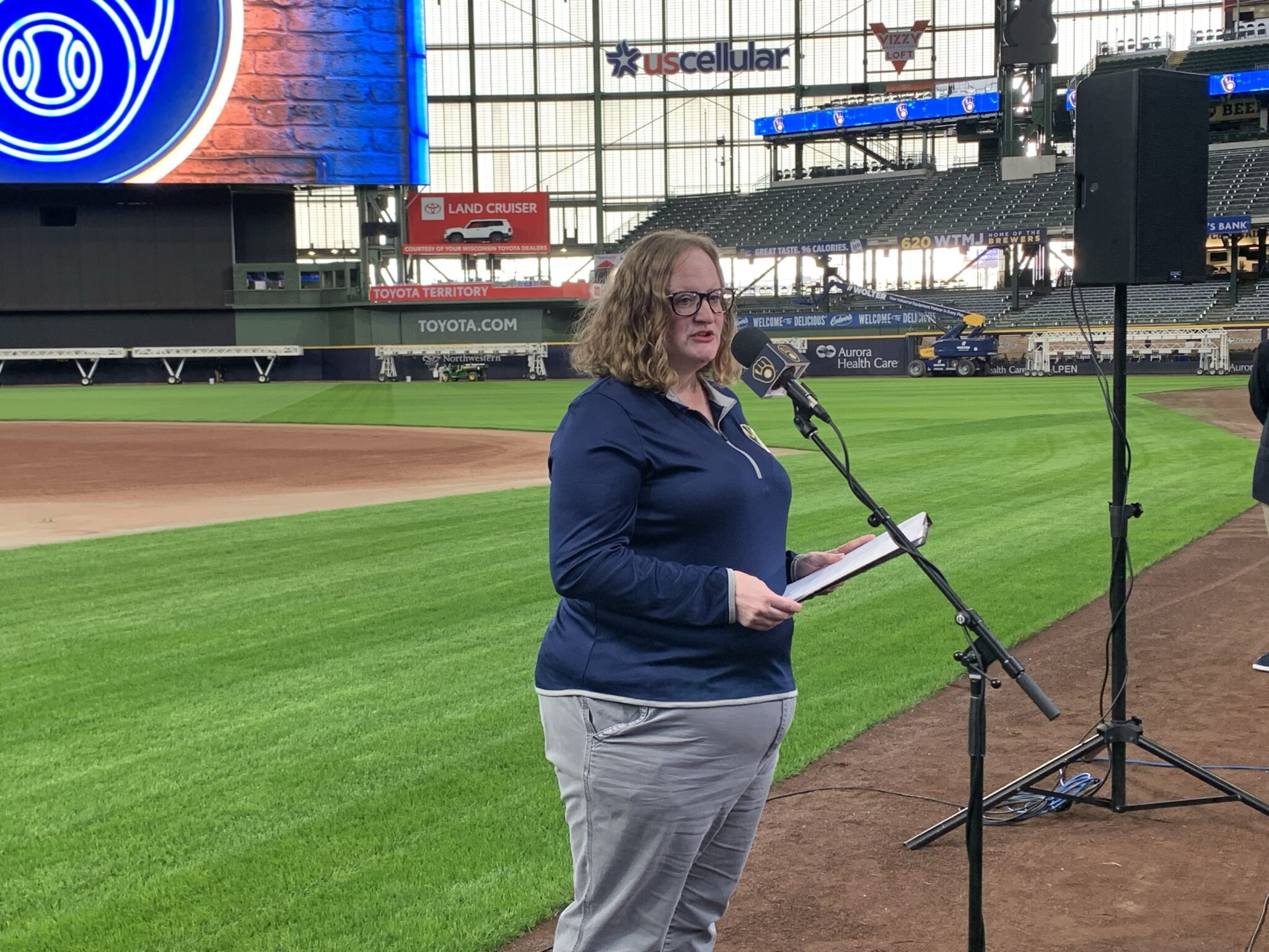Preparations continue at American Family Field for Brewers home opener ...
