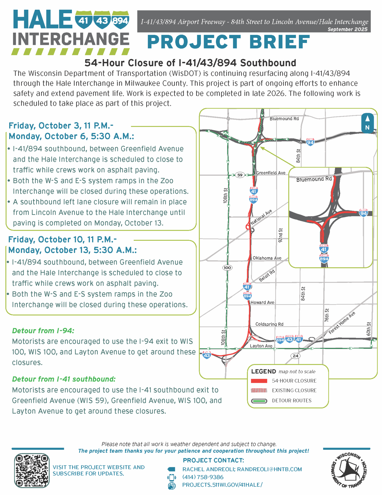 The last weekend of major interchange freeway closures on 894 - WTMJ