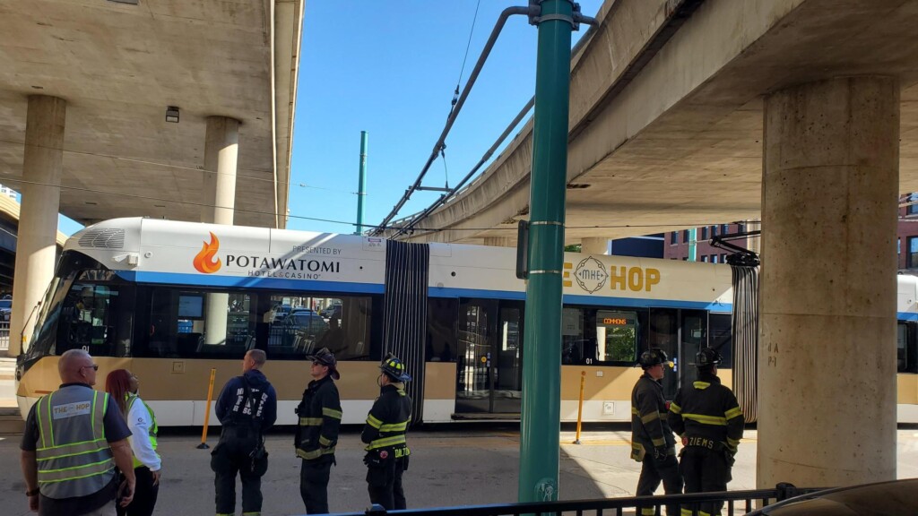 No one injured after Milwaukee's streetcar "The Hop" hit with ...