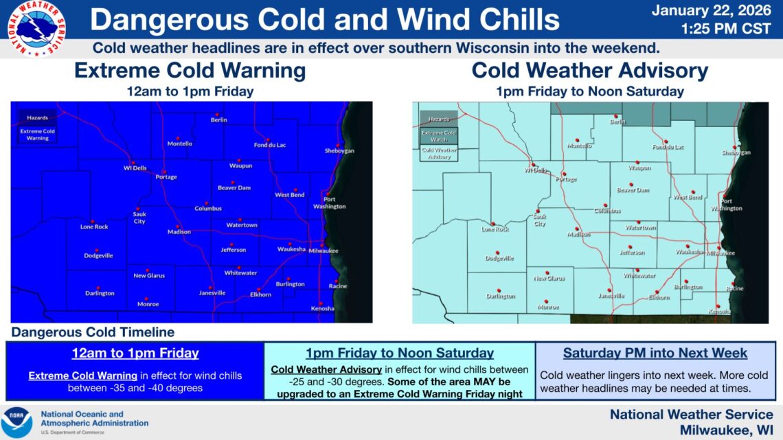 Extreme Cold Warning for Southeast Wisconsin starts at midnight - WTMJ