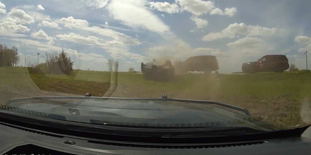 WATCH: Dashcam video shows high-speed chase and rollover crash in Fond ...