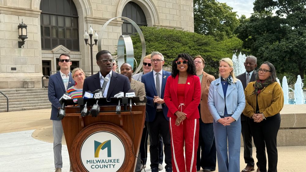 Milwaukee leaders raise pride flag to mark the start of Pride Month - WTMJ